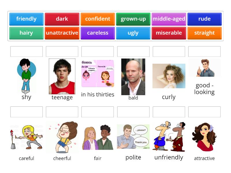 prepare 4 B1 unit 1 new words opposite adjectives - Match up