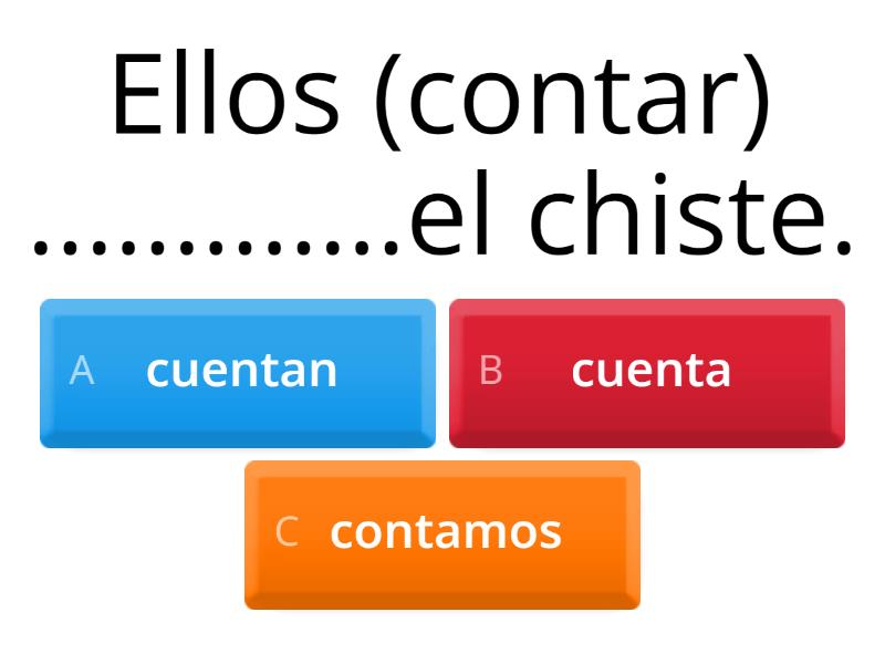 Verbos o -ue - Cuestionario
