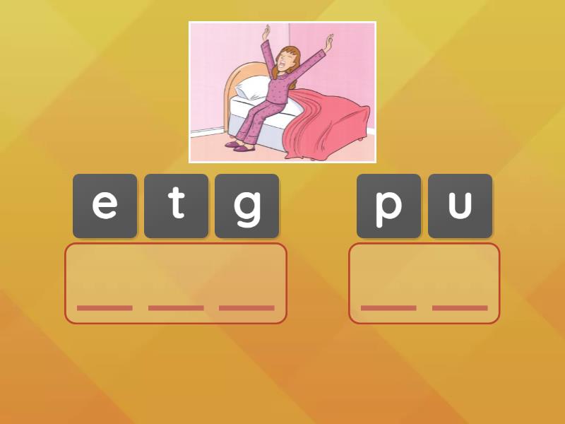 FF3. Unit 6. Daily routine - Anagrama