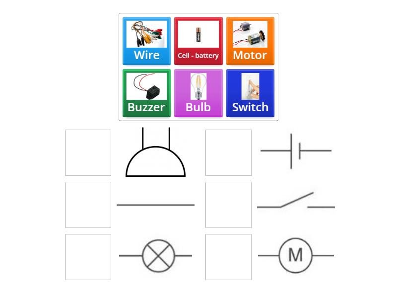 Circuit Symbols Matching - Match up