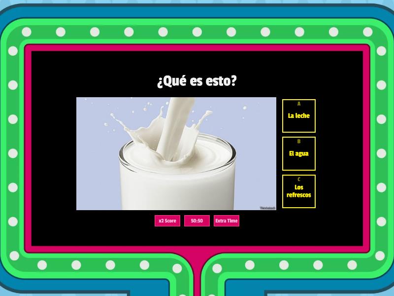 Las bebidas - Gameshow quiz