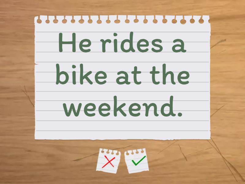 Present Simple (+) - Flash cards