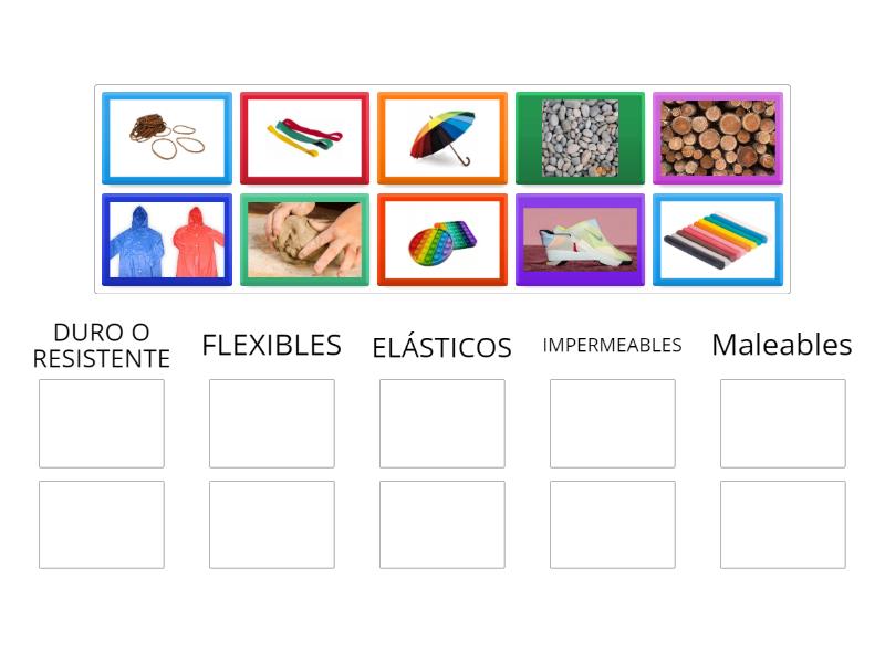 Propiedades de los Materiales. - Group sort