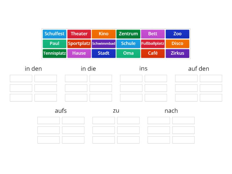 Wohin gehst du? - Group sort