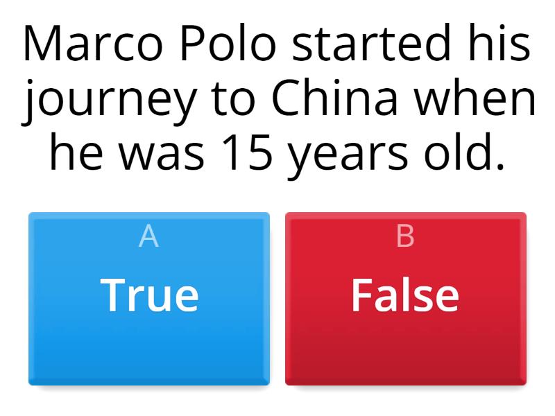 Marco Polo - Quiz