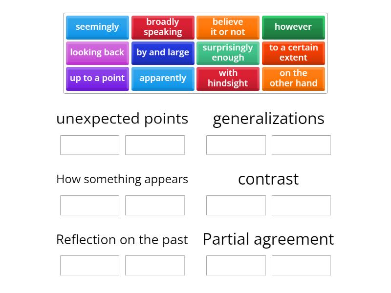 ADVERBIALS - Group sort
