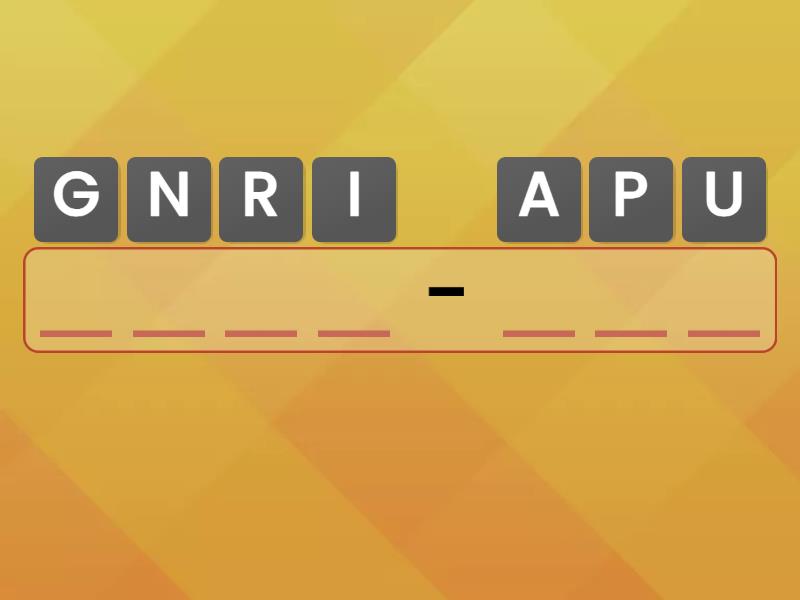 MOTHER TONGUE ACTIVITY (Jumbled Letters) - Anagrama