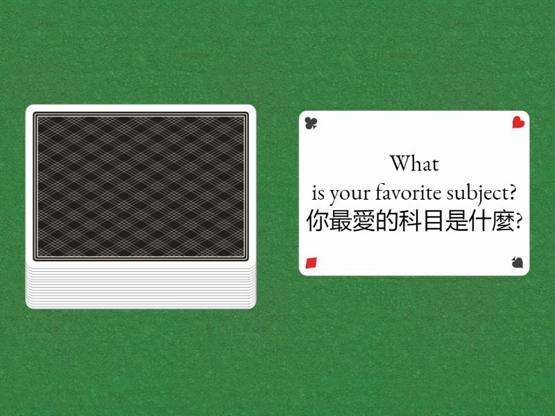 Peter Bear 6 句型複習Final review - Speaking cards