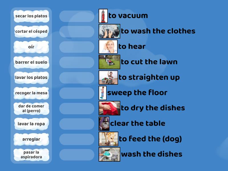 Unit 8A Quehaceres - Match up