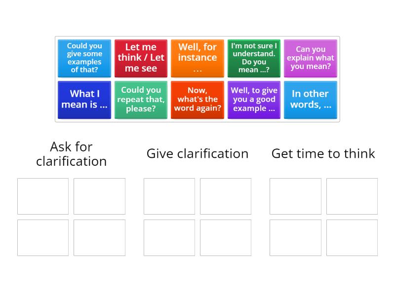 I04 | 7.4 Asking for and giving clarification - Group sort