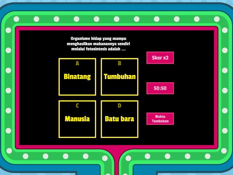 Materi Bagian Tubuh Tumbuhan - Kuis gameshow Materi Bagian Tubuh Tumbuhan - Kuis gameshow