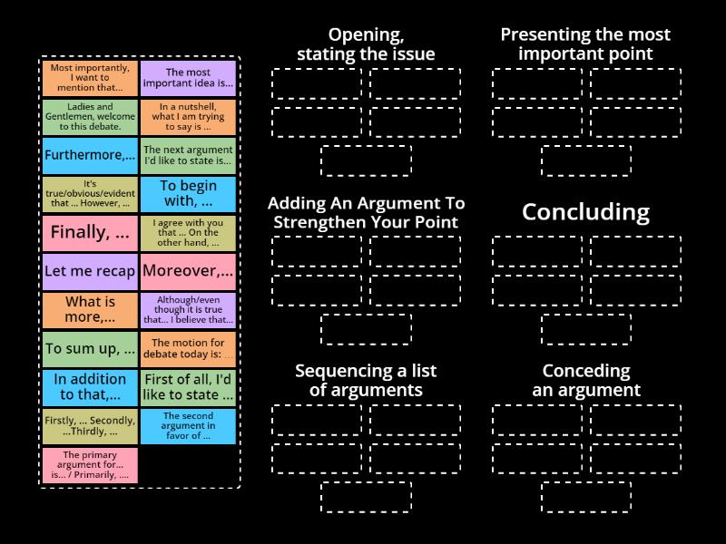 Debates - Group sort