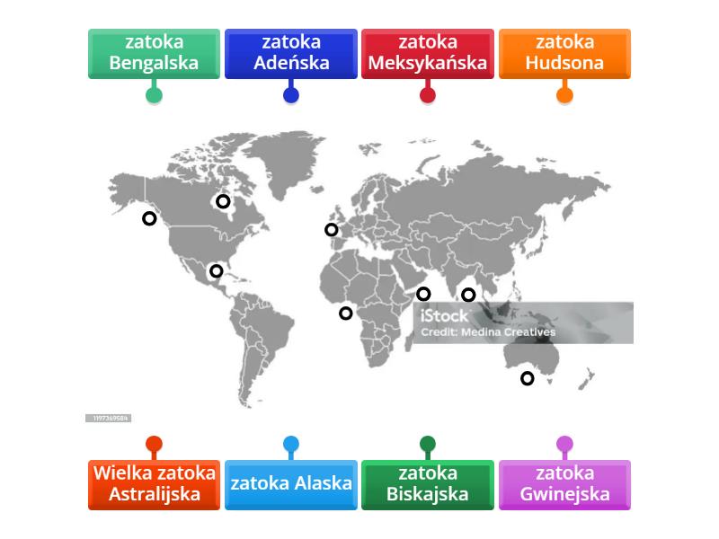 zatoki świata - Labelled diagram