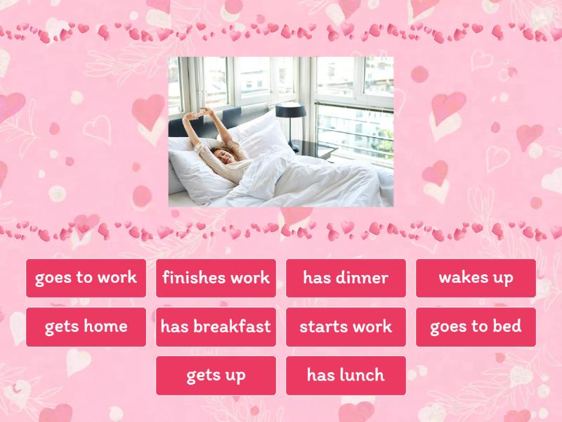 Unit 6 daily routines ZH - Find the match