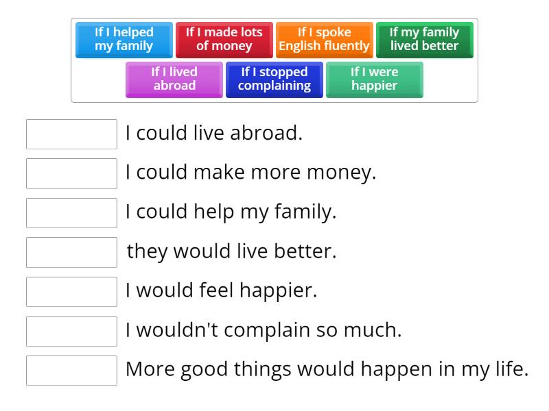 Second conditional - Match up