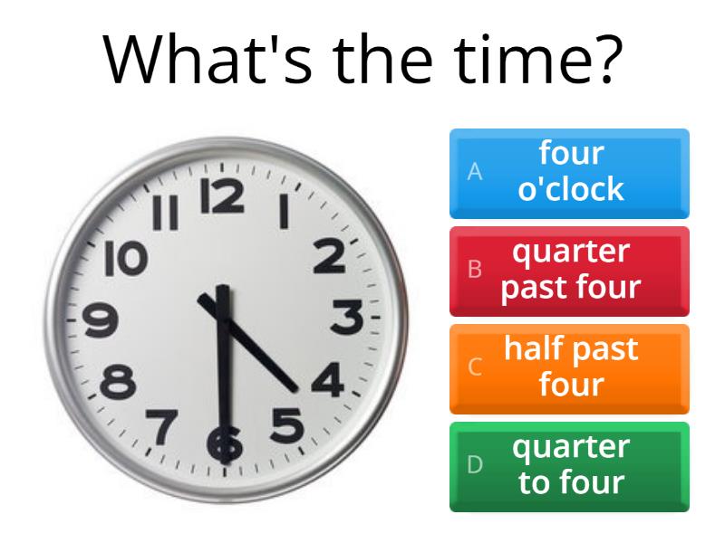 YEAR 4 : - telling time - Quiz