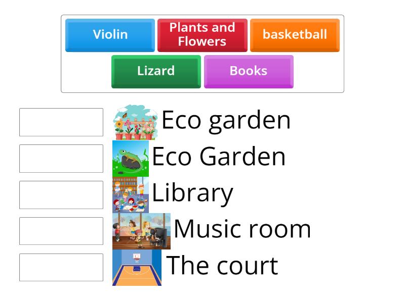 Places at school - Match up