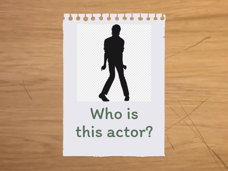 Guess the character - Flash cards