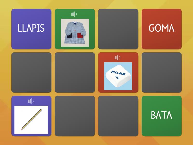 VOCABULARI ROBA - Matching pairs