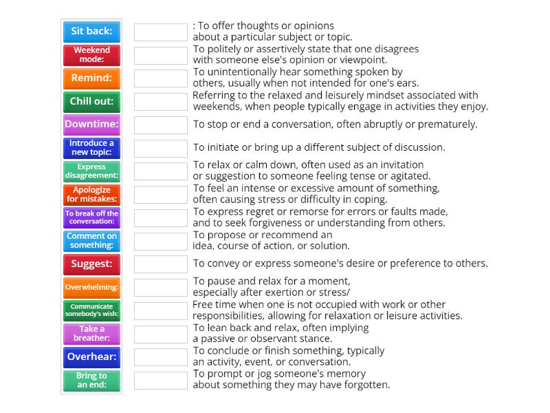 Communication - Match up