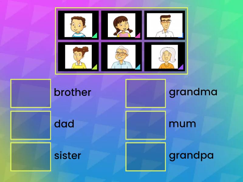 FF Starter Unit 4 Family - Match up