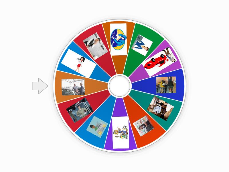 ESL 50 - Unit 8A - occupations (wheel) - Spin the wheel