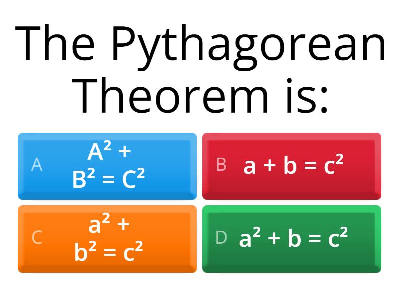 Introduction to Pythagorean Theorem - Quiz