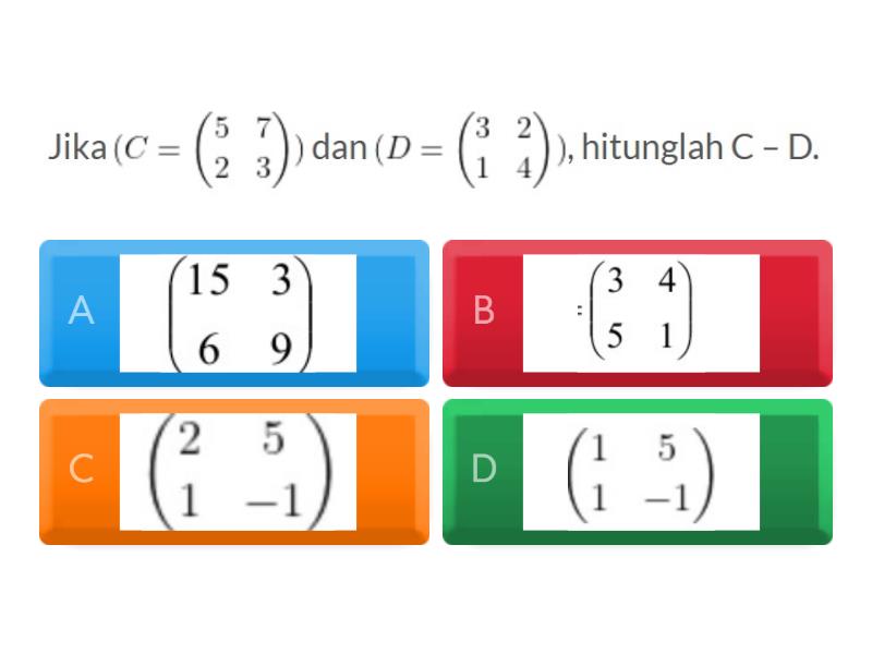 z matrix dan fungsi by ibnu ubai - Quiz