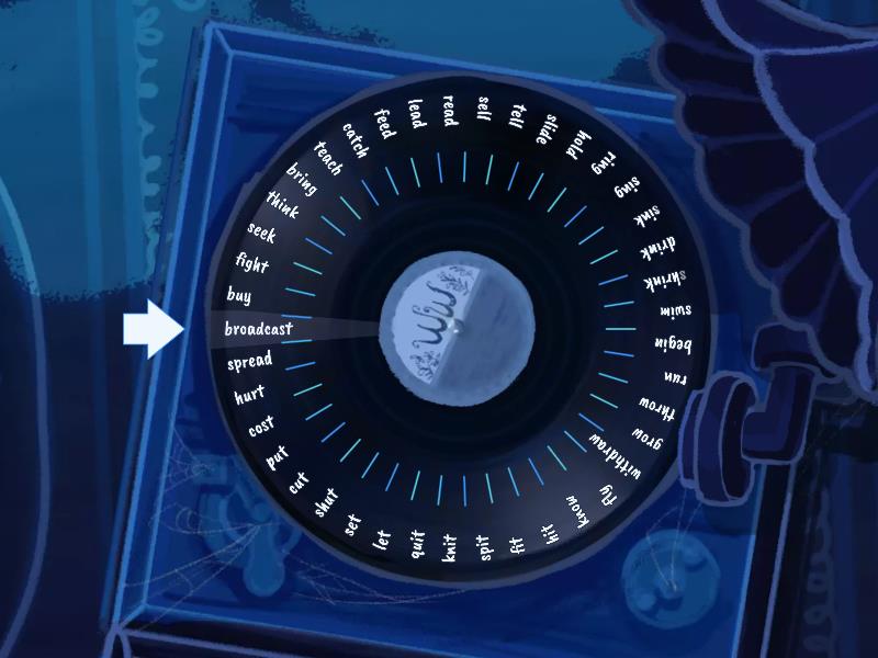 Irregular verbs spinning wheel - Spin the wheel