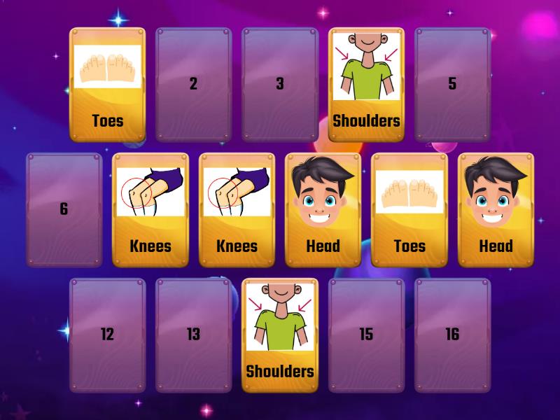 Parts of the Body (All) - Matching pairs