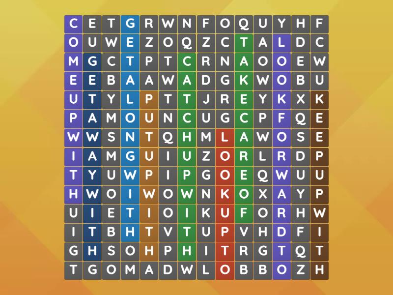 ROADMAP A2 - 2C SPECIAL THINGS - Sopa de letras