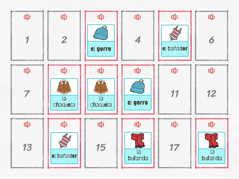 LA ROPA-MEMORY - Matching pairs