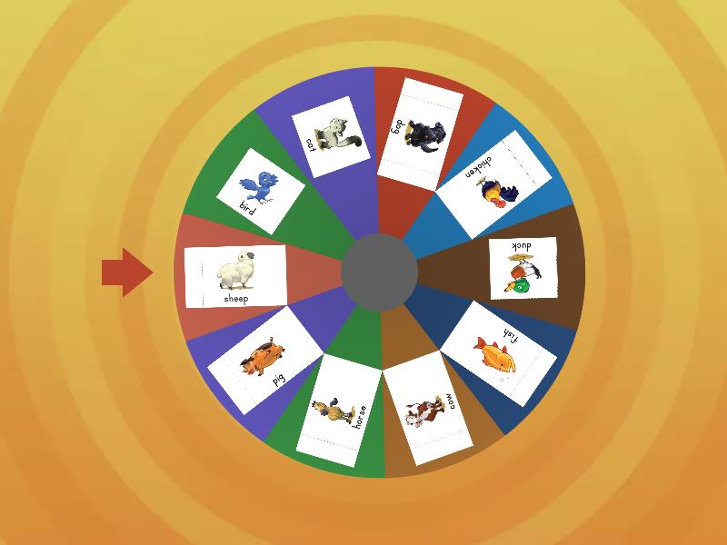 Animals BINGO - Spin the wheel