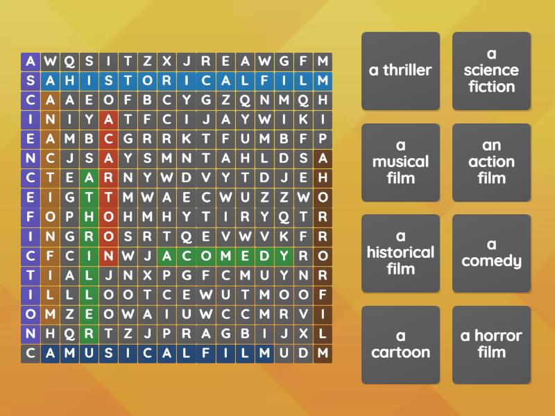 Films - Wordsearch