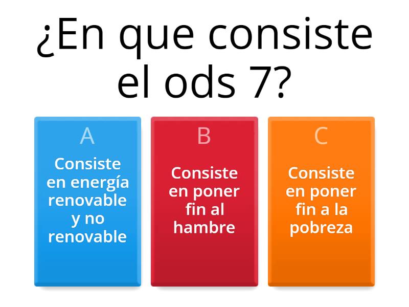 ODS 7 - Cuestionario