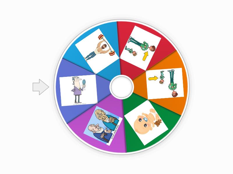 RT3 Unit 4 Adjectives spinner - Random wheel