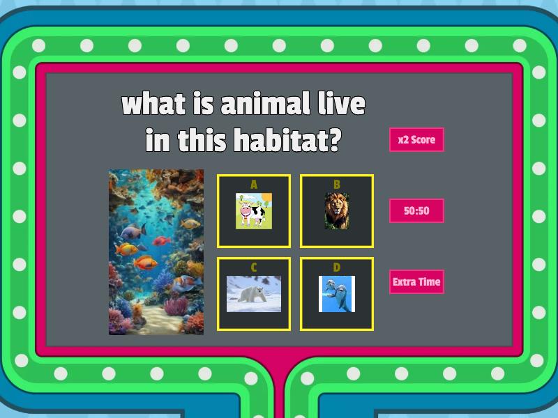 habitats - Gameshow quiz
