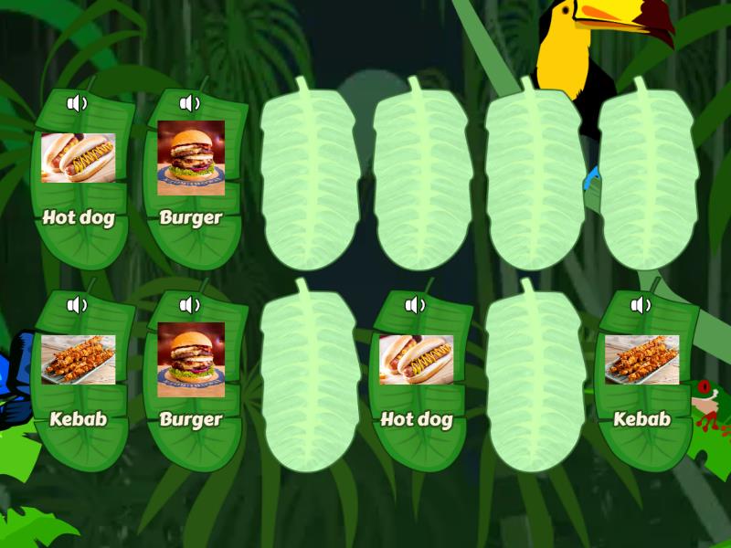 Street food - About english - Matching pairs