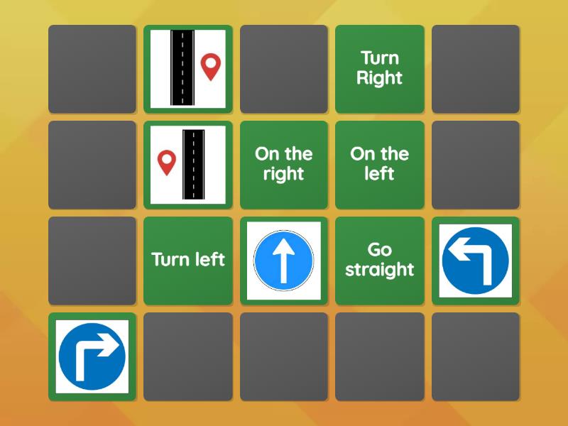 Giving Directions - Matching pairs