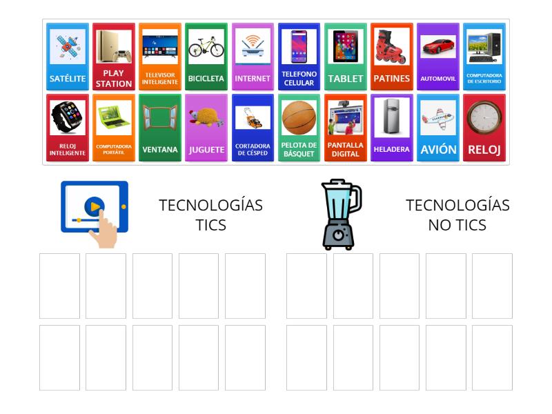 DIFERENCIAMOS ENTRE TICS Y NO TICS 類 - Group sort