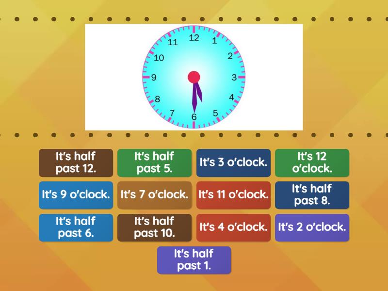 o'clock and half past - Cada oveja con su pareja