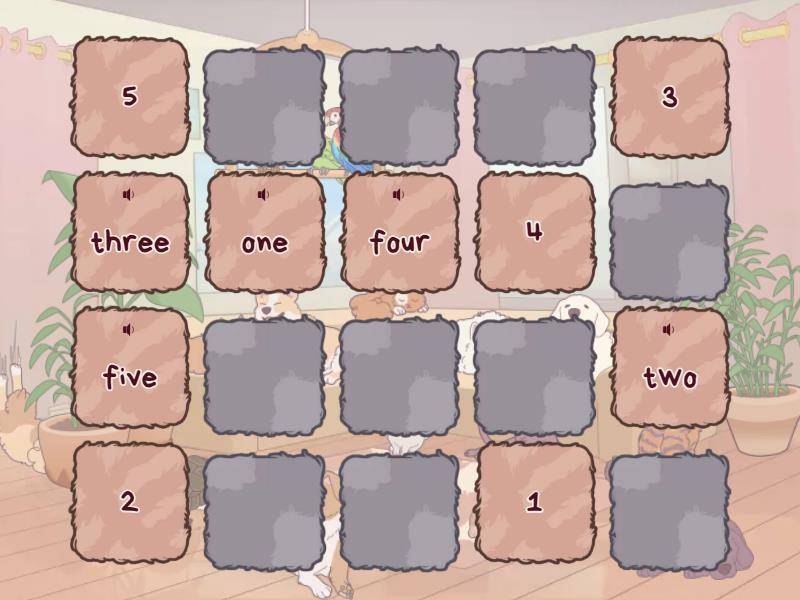 Number Words - Matching pairs