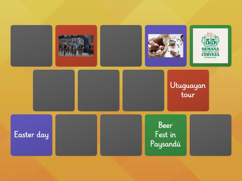 tourism vacation - Matching pairs