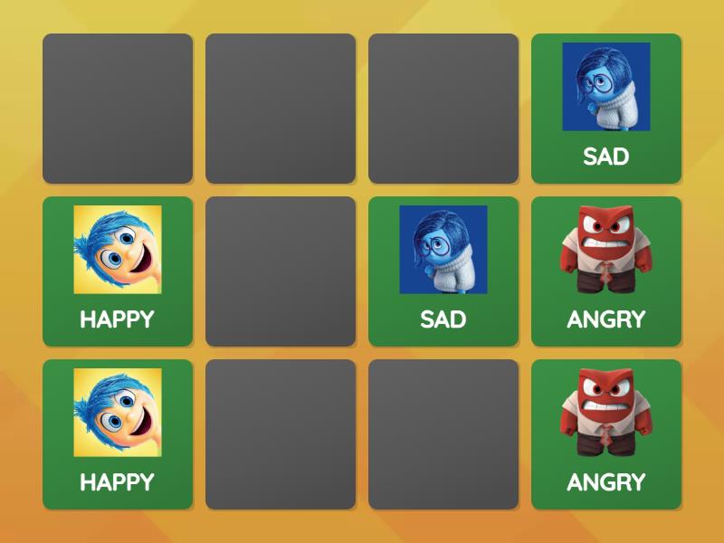 FEELINGS - INSIDE OUT COMPLETE - Matching pairs