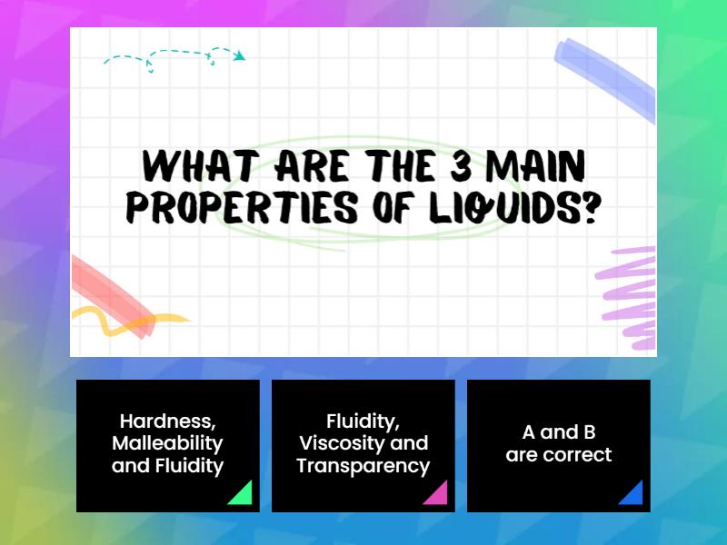 Liquids Properties - Quiz