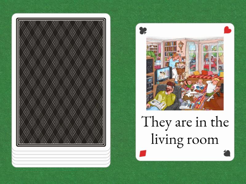 house room Spotlight 3 rooms and people - Speaking cards