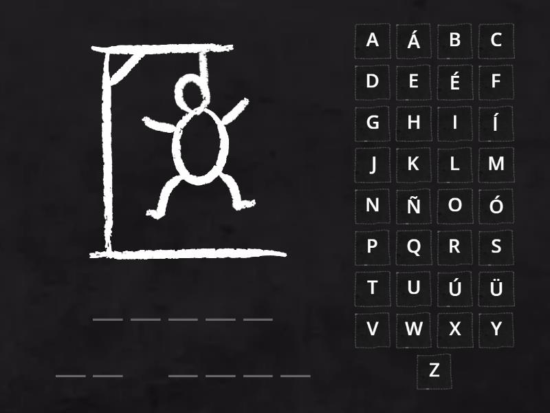 ¿Conseguirás adivinar la palabra? - Hangman