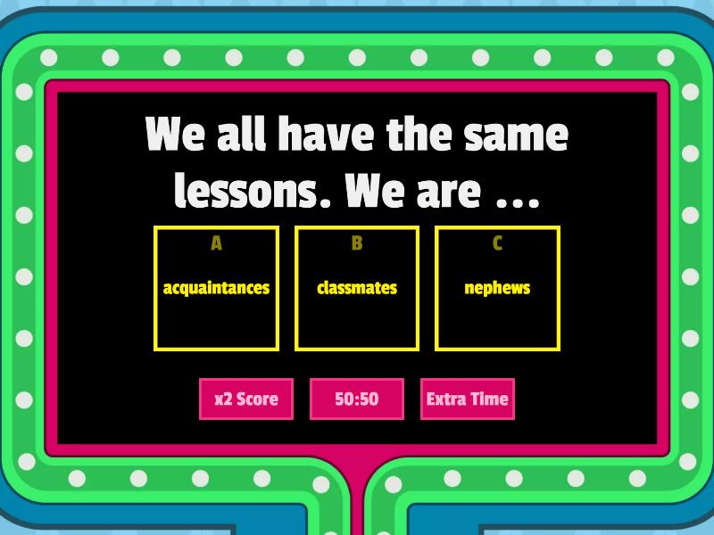 Spotlight 8. Module 1.1d - Gameshow quiz