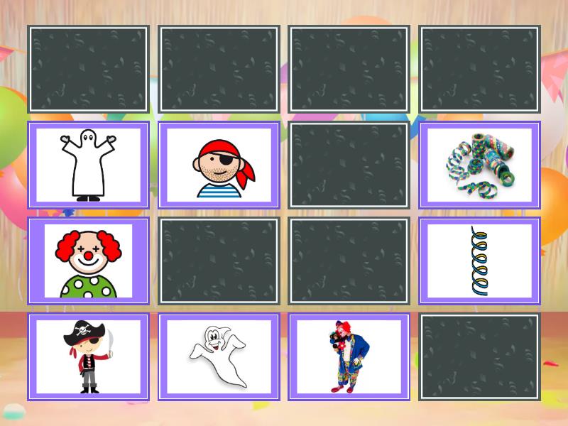 Memory Fasching - Matching pairs