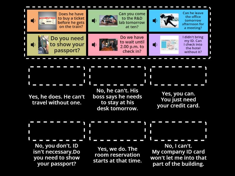 Grammar - Match up